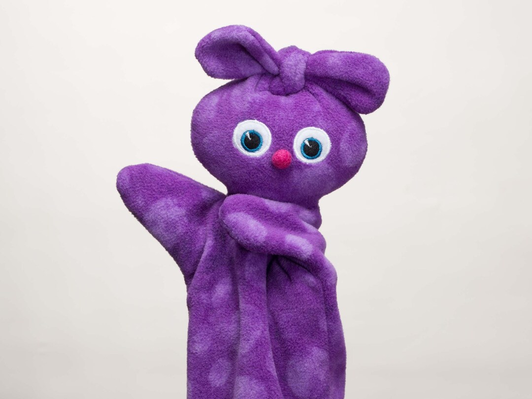 Glove Puppet - Brook Sprite - Tiny - Purple Polka Dot - Etsy