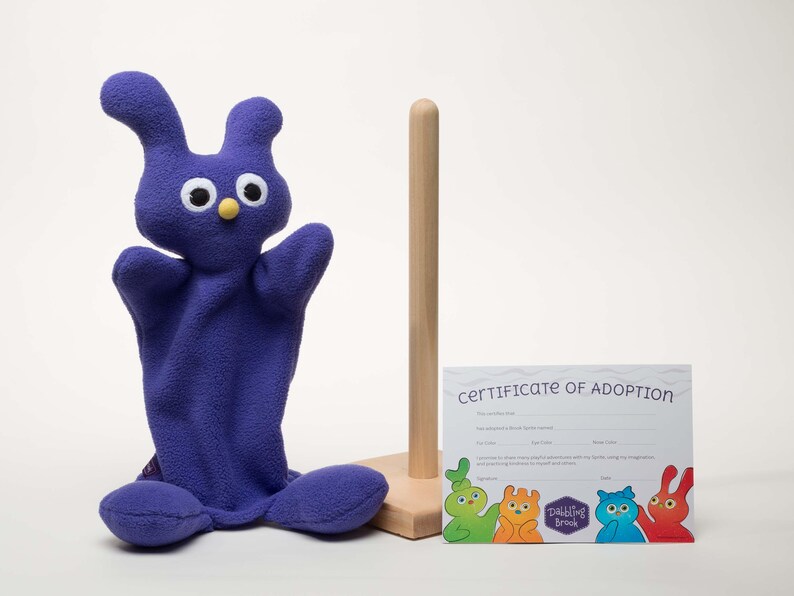 Hand Puppet - Brook Sprite - Topsy - Indigo - Etsy