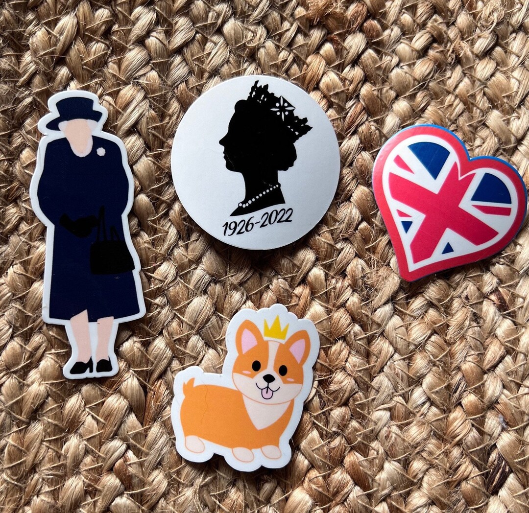 Queen Elizabeth Commemorative Sticker Pack - Etsy