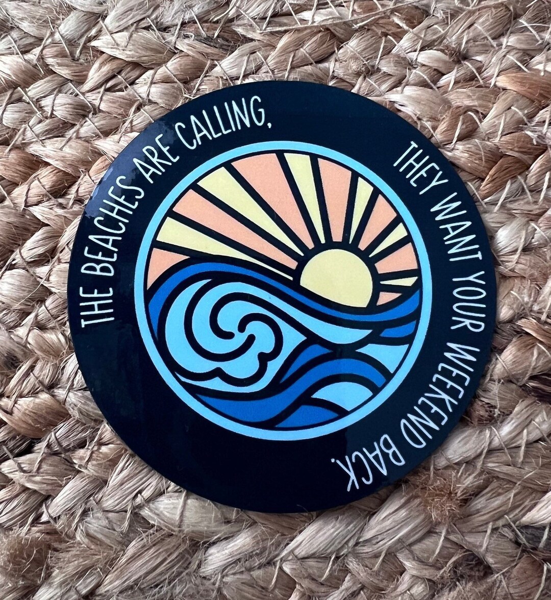 Beaches Are Calling Sticker - Etsy