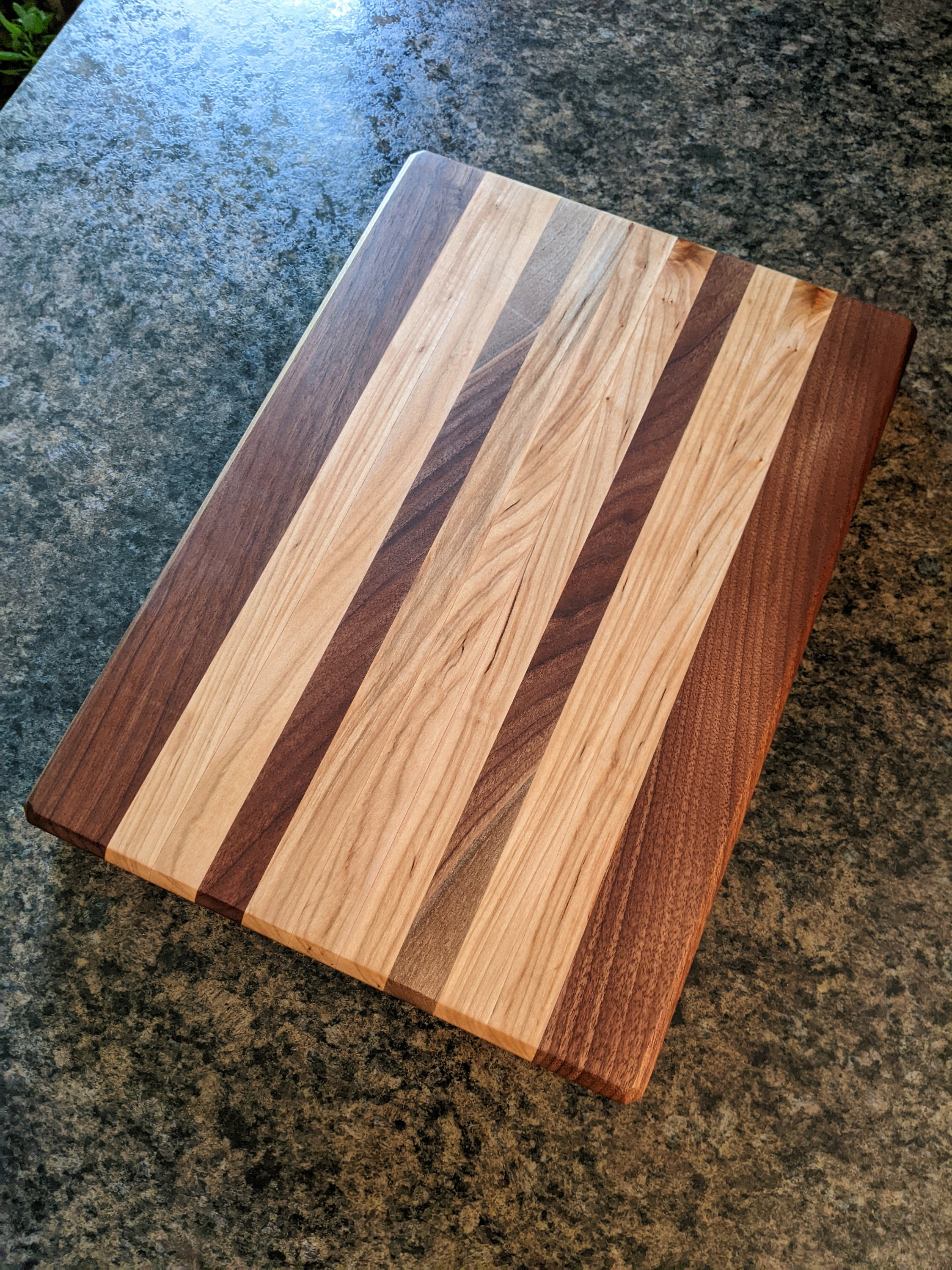 Walnut and Maple Solid Wood Cutting Board - Etsy
