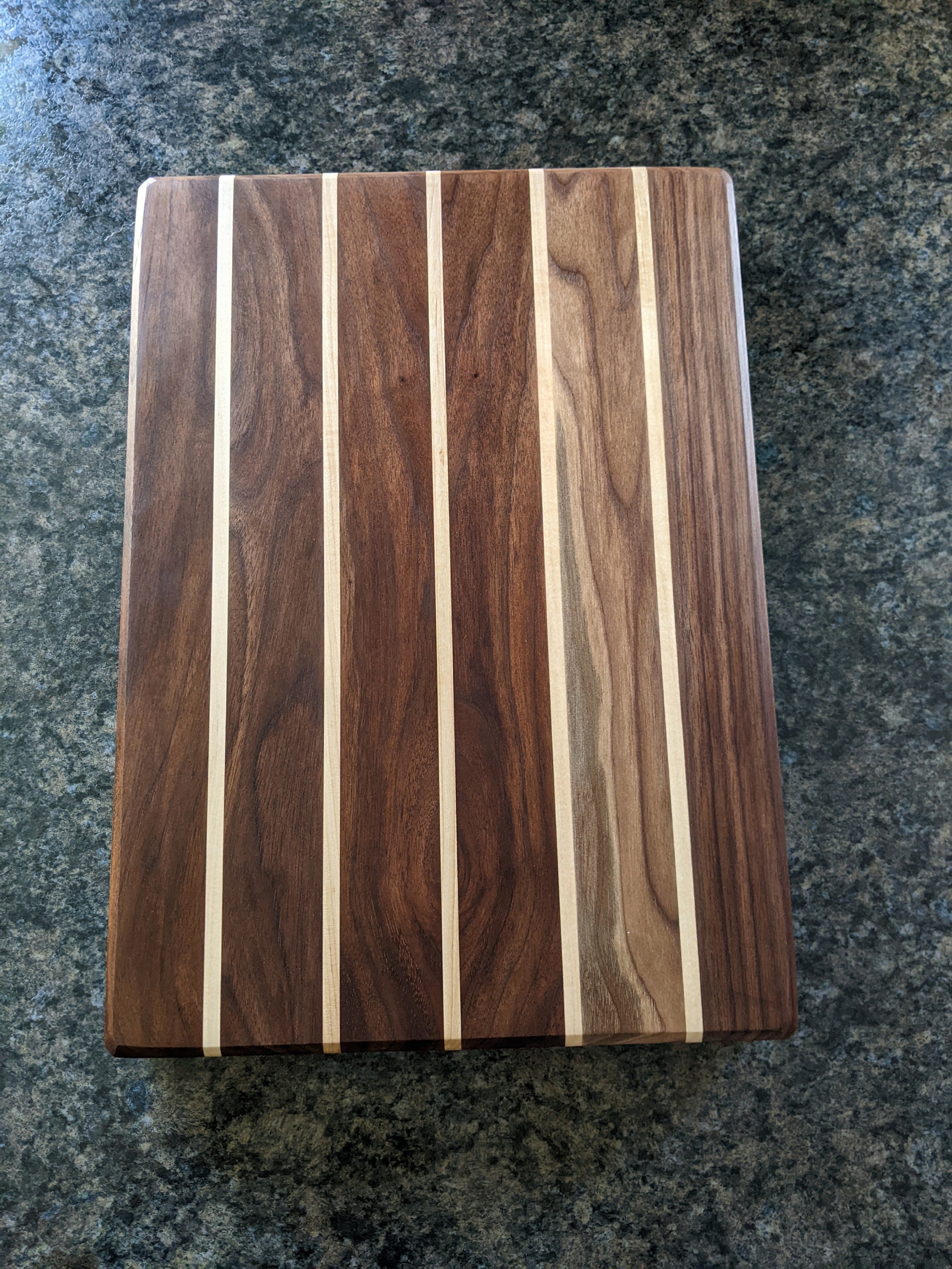 Walnut and Maple Solid Wood Cutting Board - Etsy