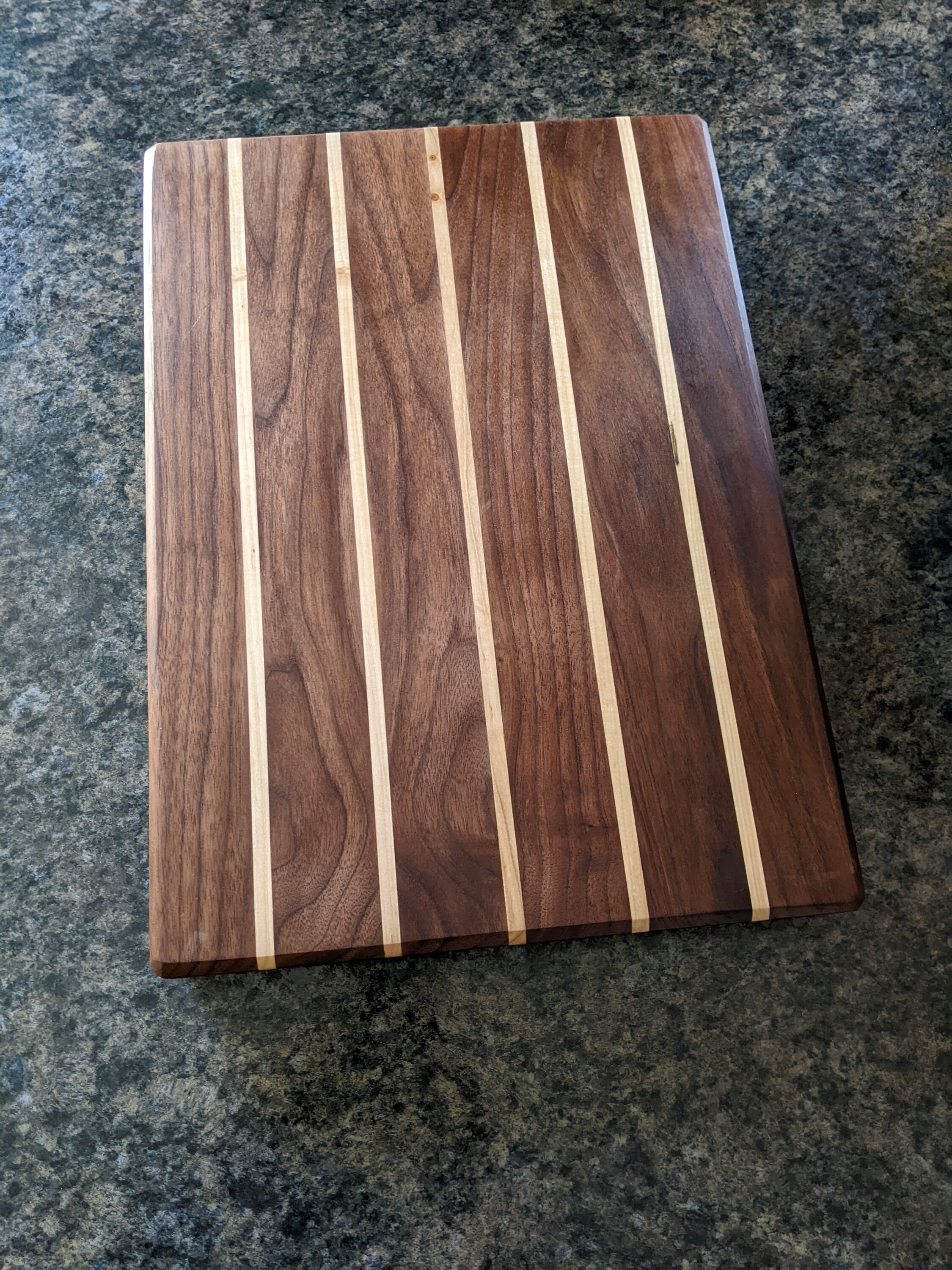 Walnut and Maple Solid Wood Cutting Board - Etsy