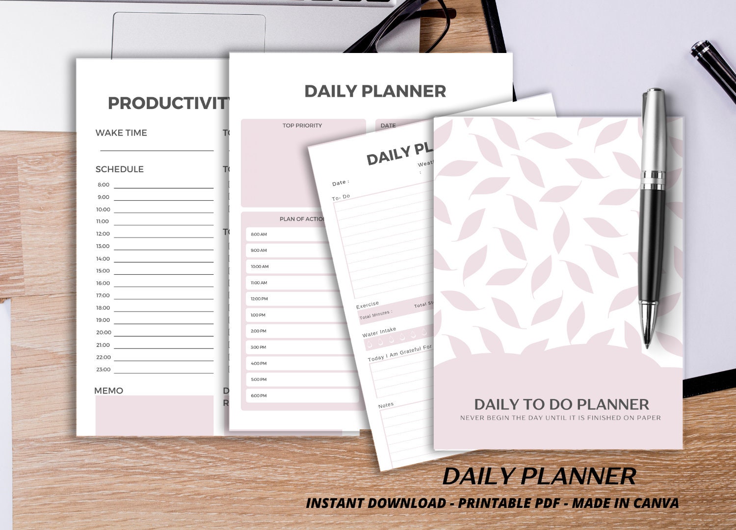 ADHD Planner Daily Activities Tracker, Fitness Tracker, Work Planner ...