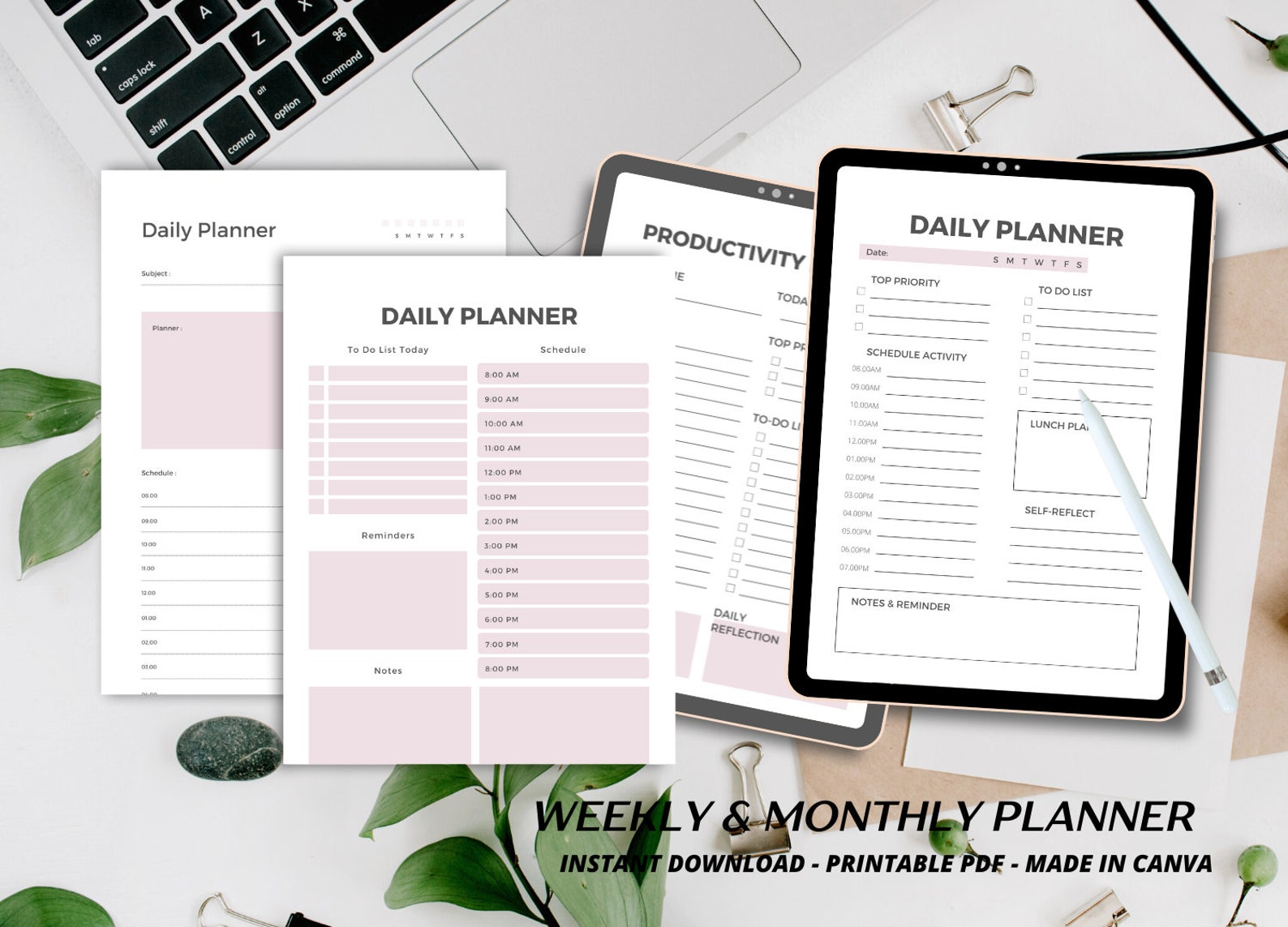 ADHD Planner Daily Activities Tracker, Fitness Tracker, Work Planner ...
