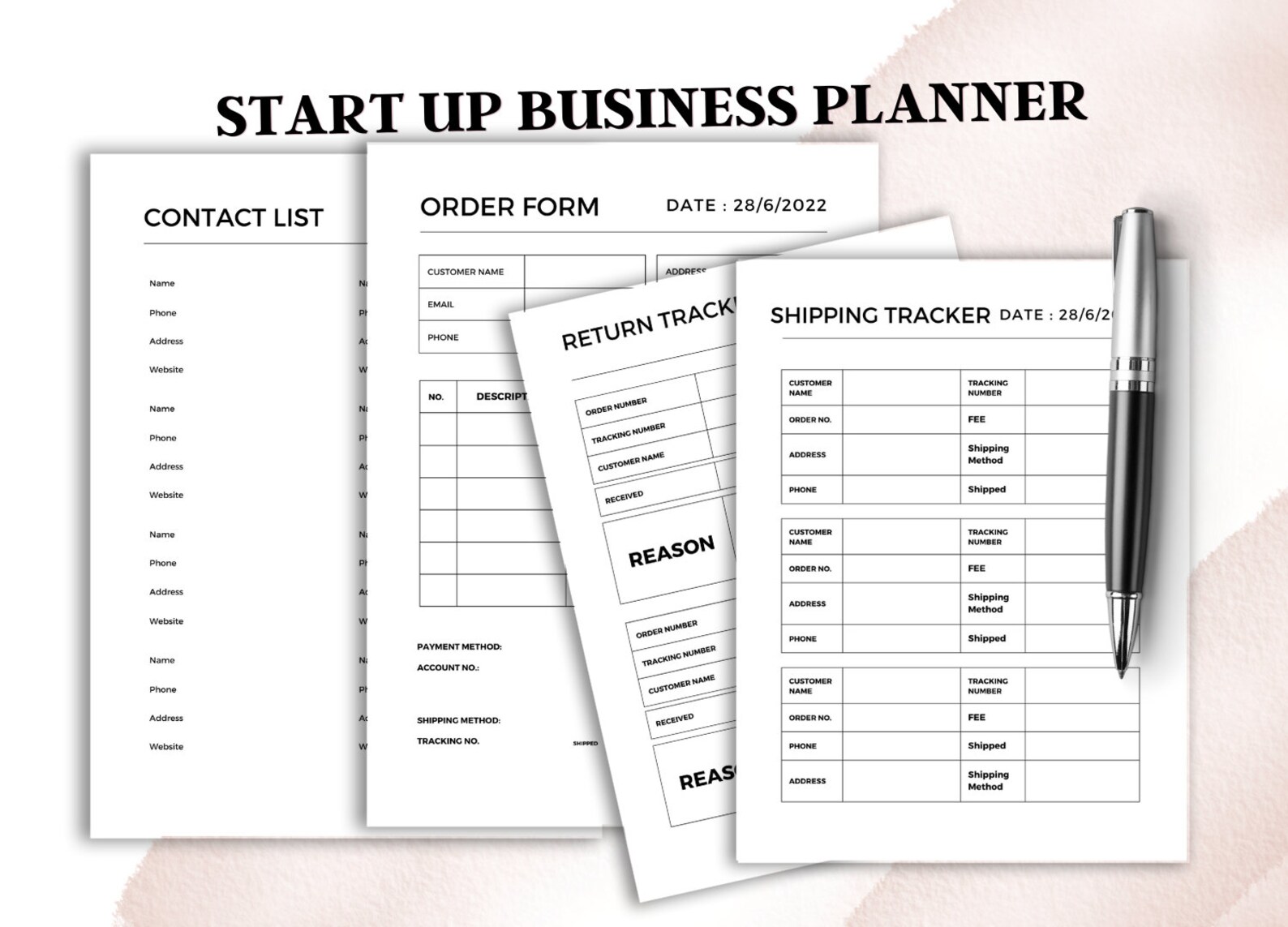 Printable Start up Planner Printable Business Inserts - Etsy