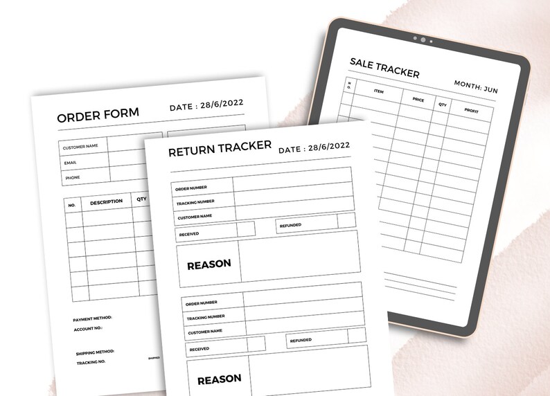 Printable Start up Planner, Printable Business Inserts, Business ...