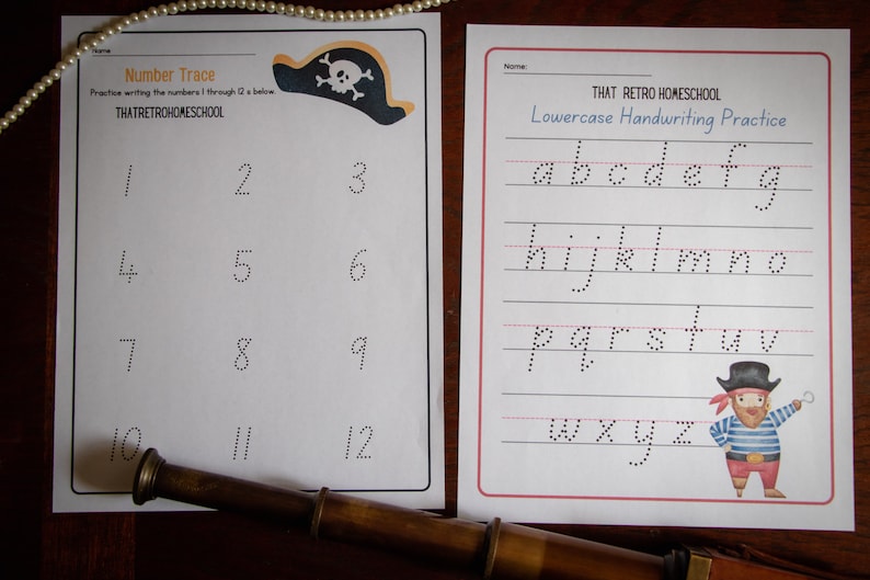 Pirate Themed Preschool Worksheets DIGITAL DOWNLOADS - Etsy