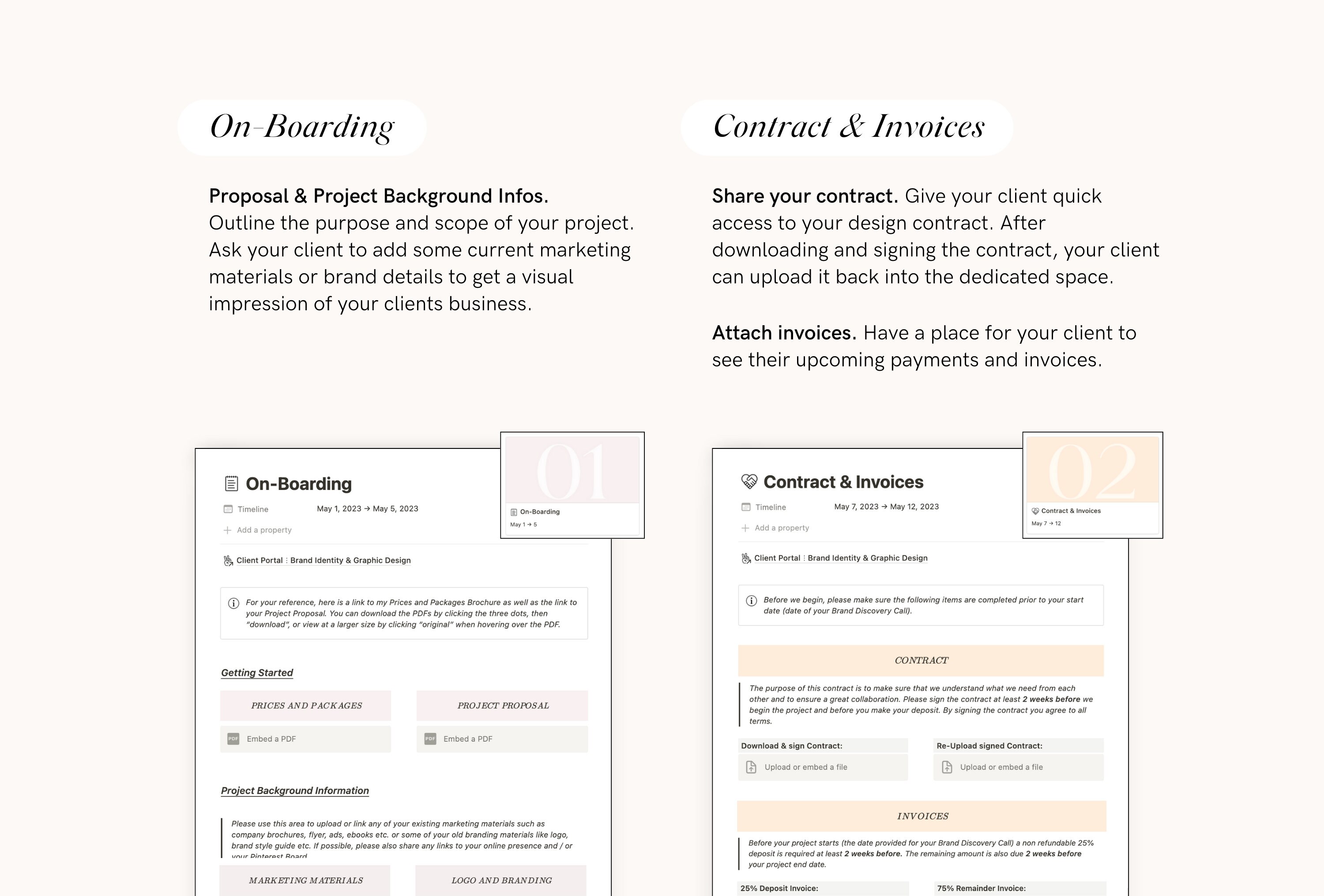 Notion Business Template for Designers, Project Planner & Client Portal ...