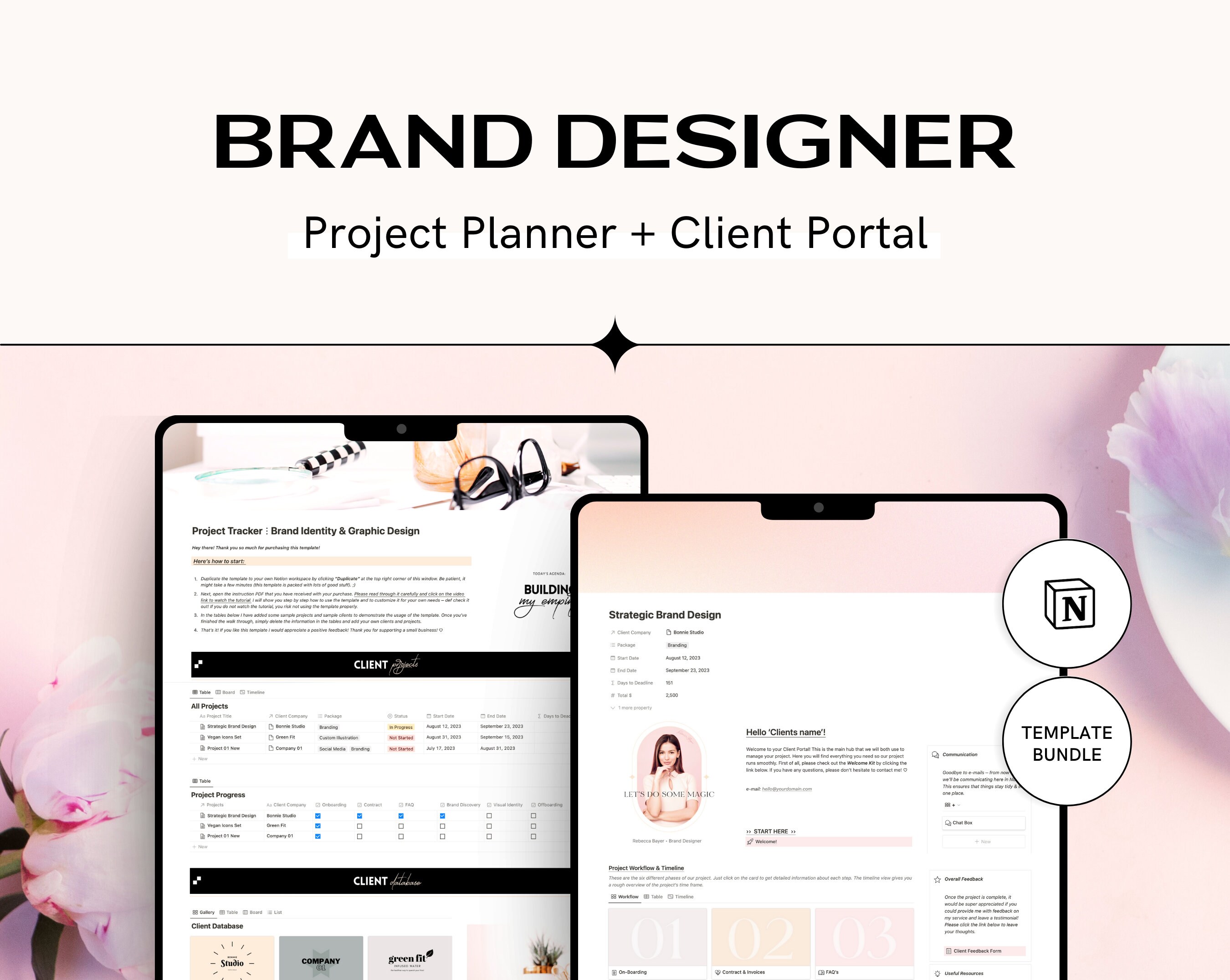Notion Business Template for Designers Notion Project - Etsy