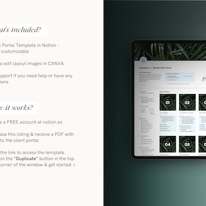 Notion Client Portal for Web Designer & Web Developer, Notion Template Business, Notion Client ...