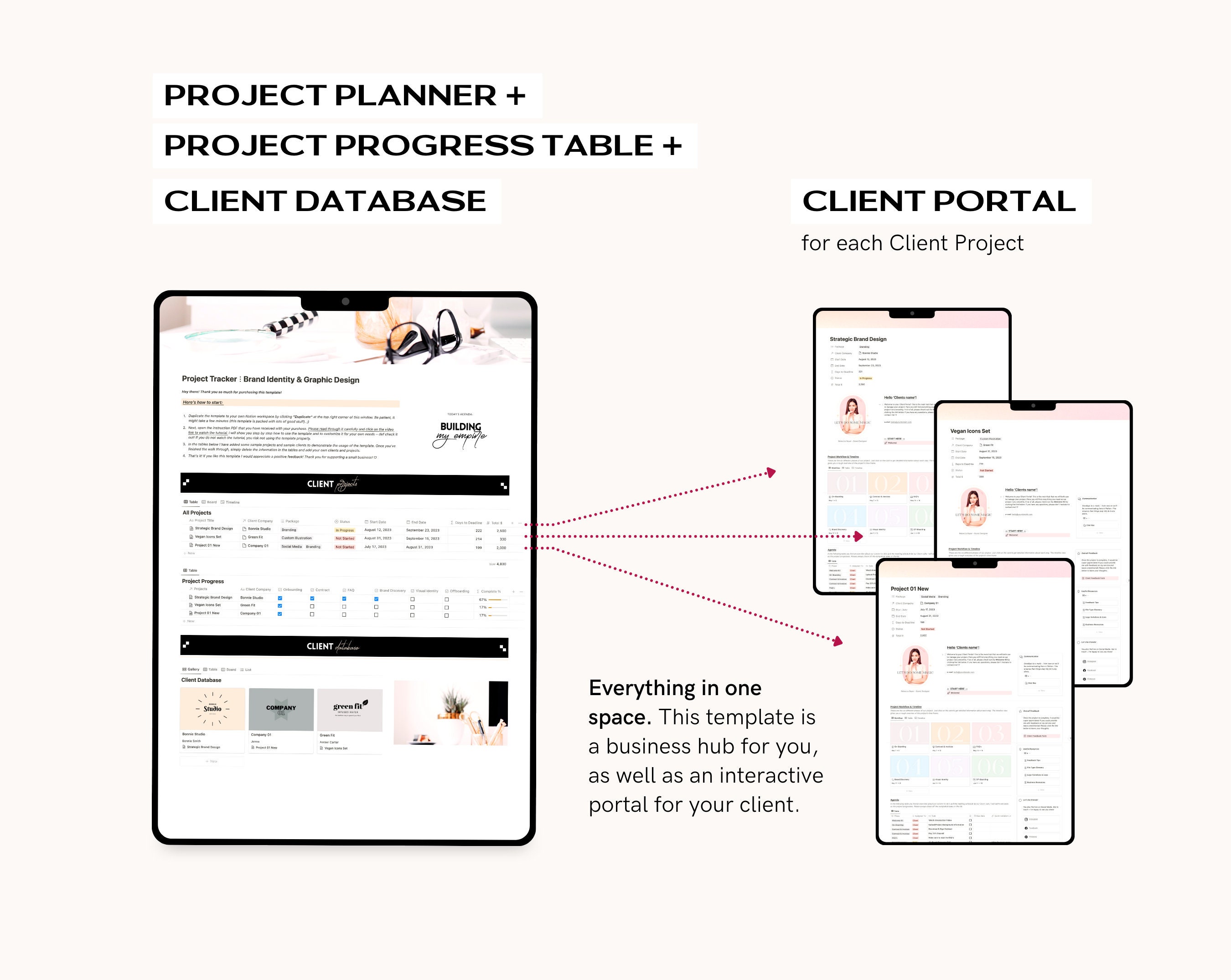 Notion Business Template for Designers Notion Project - Etsy