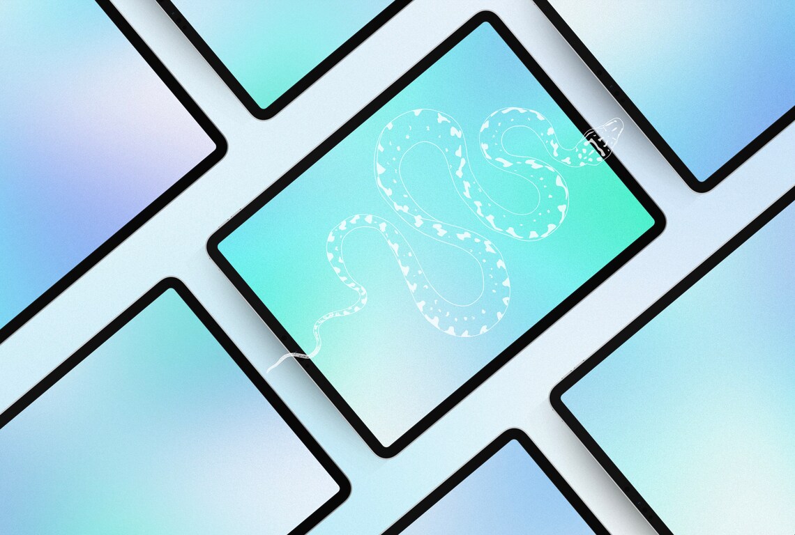 Polar Pastel Gradient Background Bundle With Noise / Grainy Texture ...