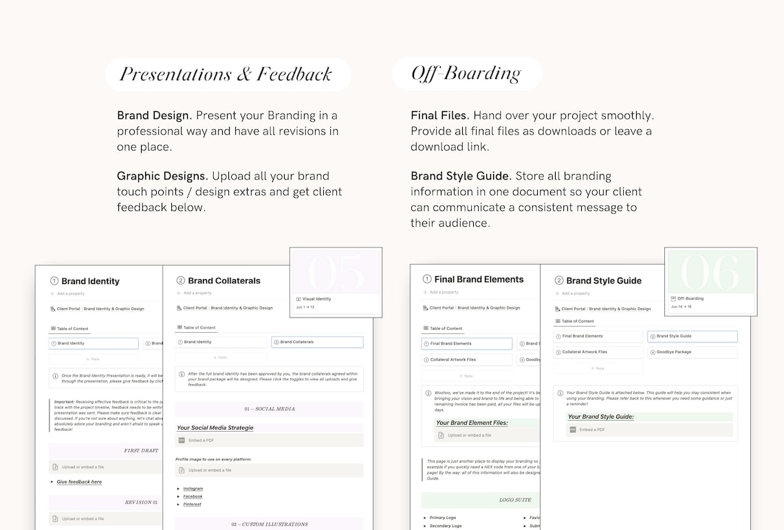 Notion Business Template for Designers, Project Planner & Client Portal ...