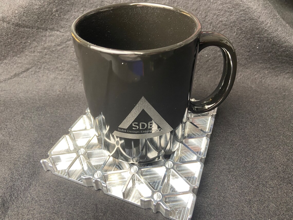Aerospace Isogrid Aluminum Coaster - Etsy