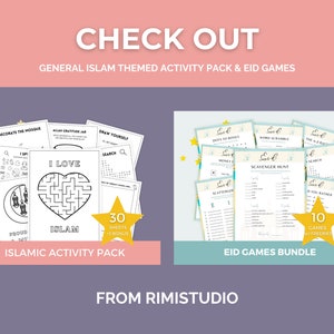 Ramadan Printable Activity Pack, Eid Activities, Ramadan Eid Coloring ...
