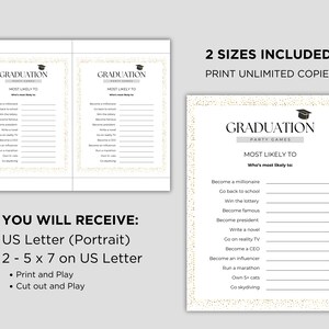 Graduation Party Games Printable, Class of 2024 Seniors Games and ...