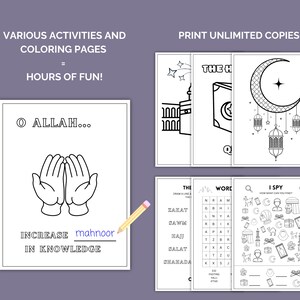 Ramadan Printable Activity Pack, Eid Activities, Ramadan Eid Coloring ...