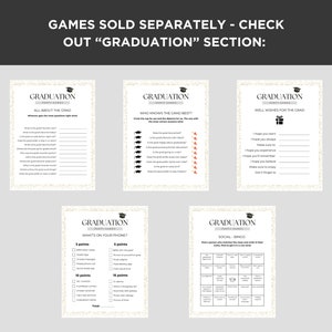 Graduation Party Games Printable, Class of 2024 Seniors Games and ...