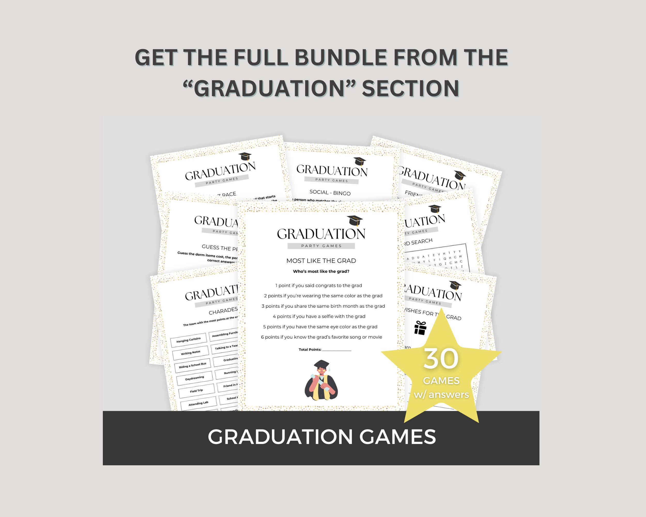 Grad Phone Scavenger Hunt Printable Game, What's on Your Phone ...
