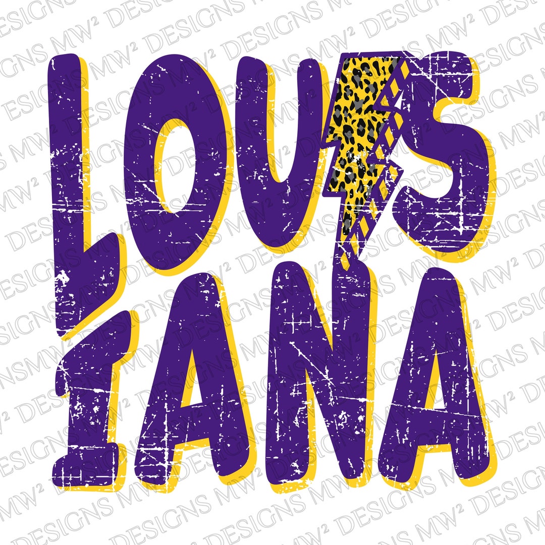 Louisiana Lightning Bolt Design Bundle 4 DIGITAL Downloads, PNG, Jpg ...
