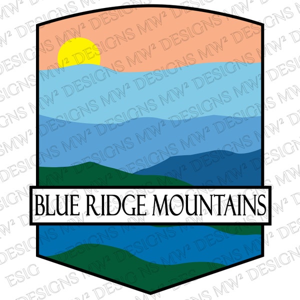 Blue Ridge Mountains Canvas - Etsy
