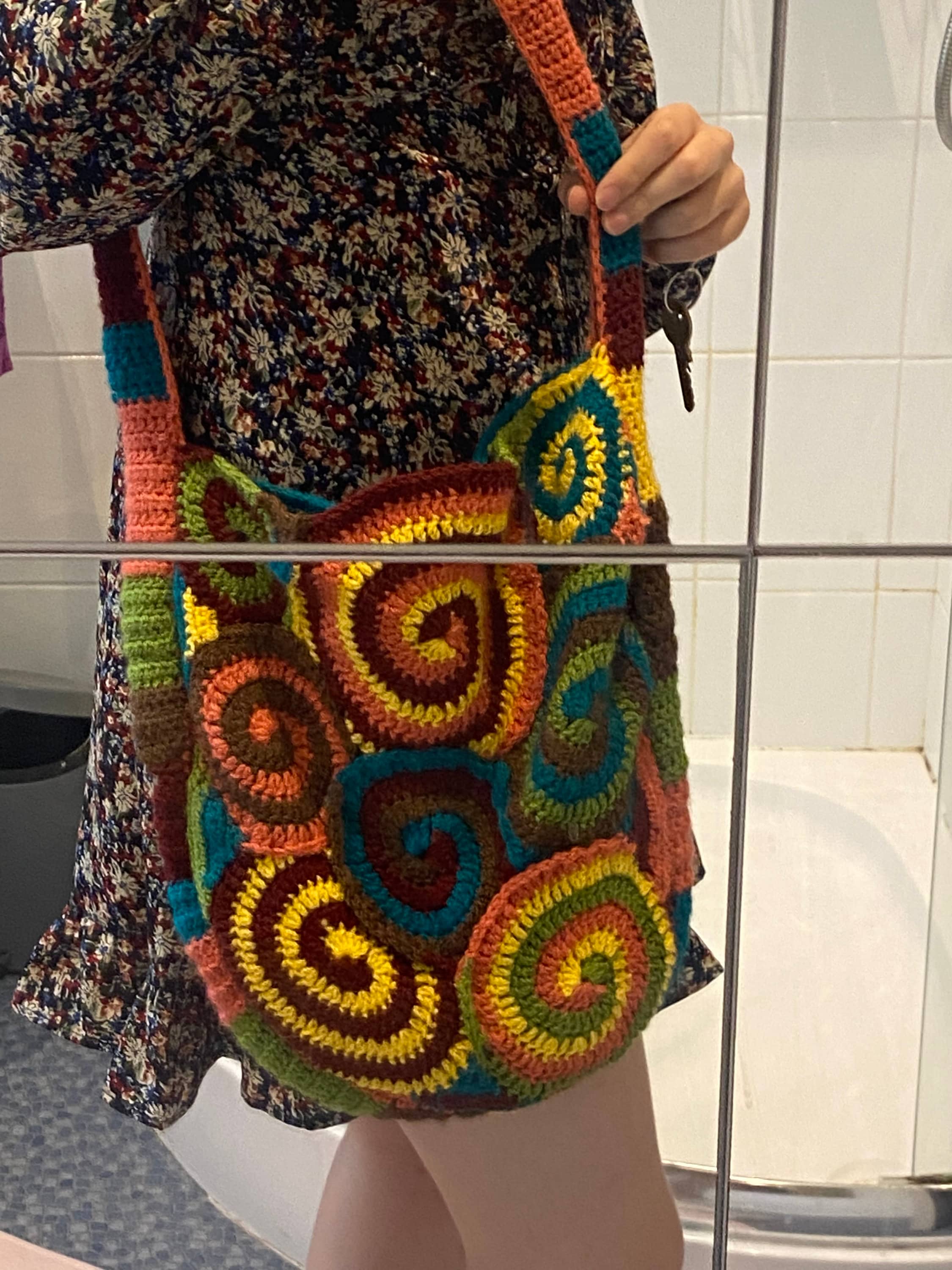 Crochet Hippie Spiral Bag Pattern - Etsy
