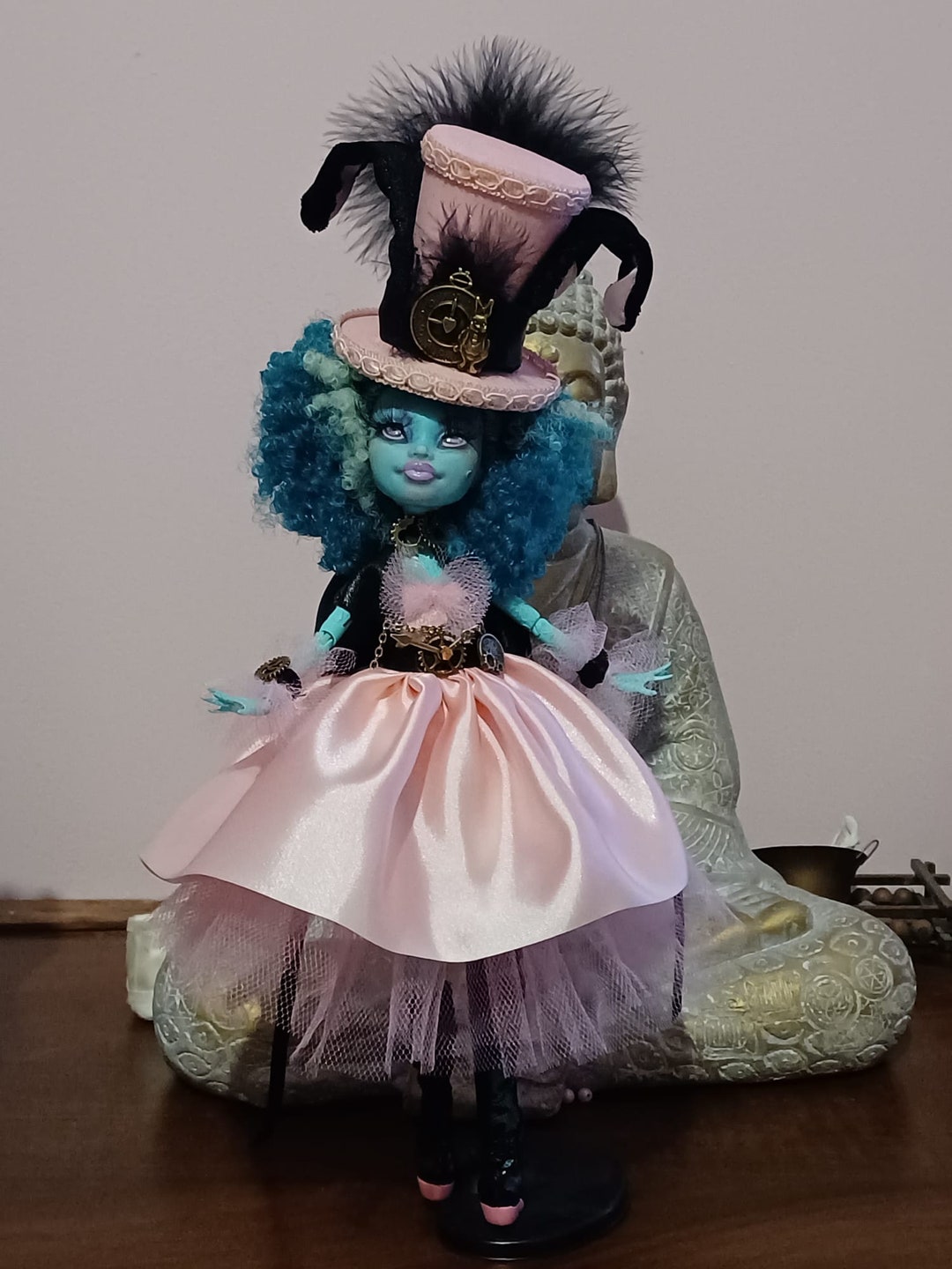 MAD HATTER STEAMPUNK Honey Swamp Monster High Ooak - Etsy
