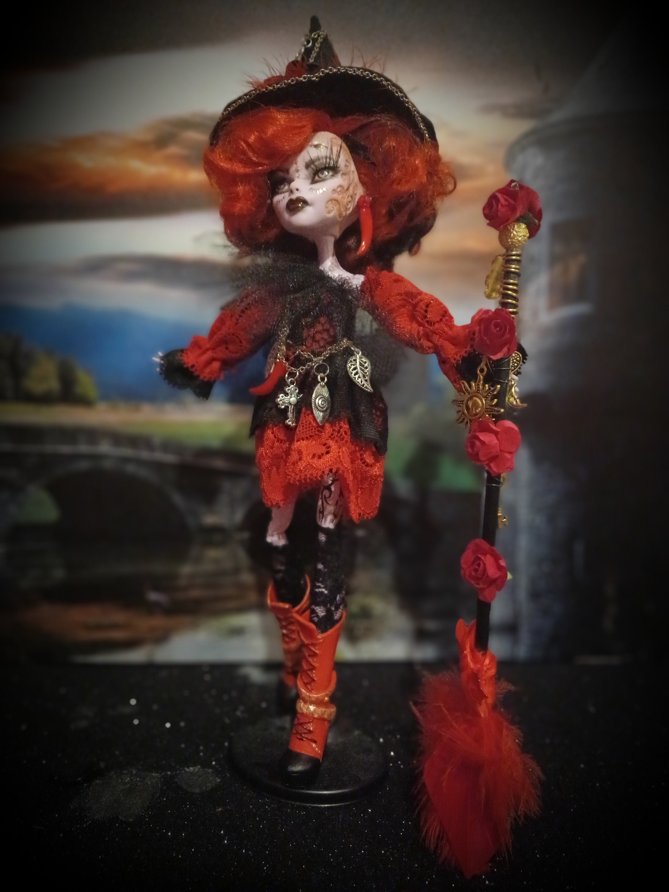 Monster High Operetta Red Whitch - Etsy