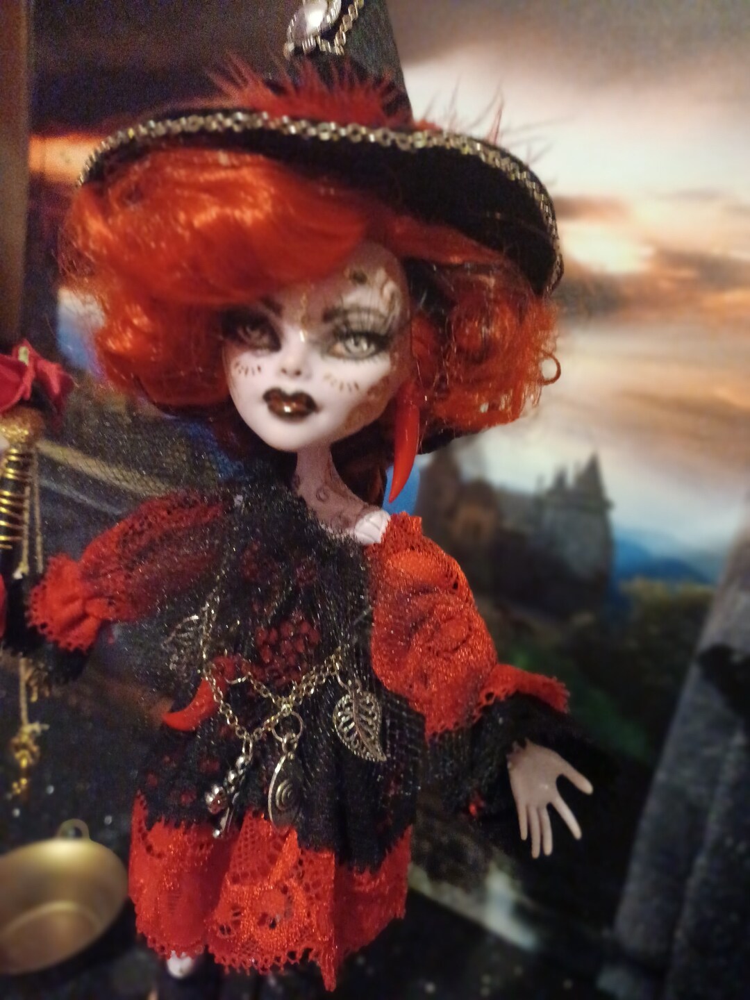 Monster High Operetta Red Whitch - Etsy