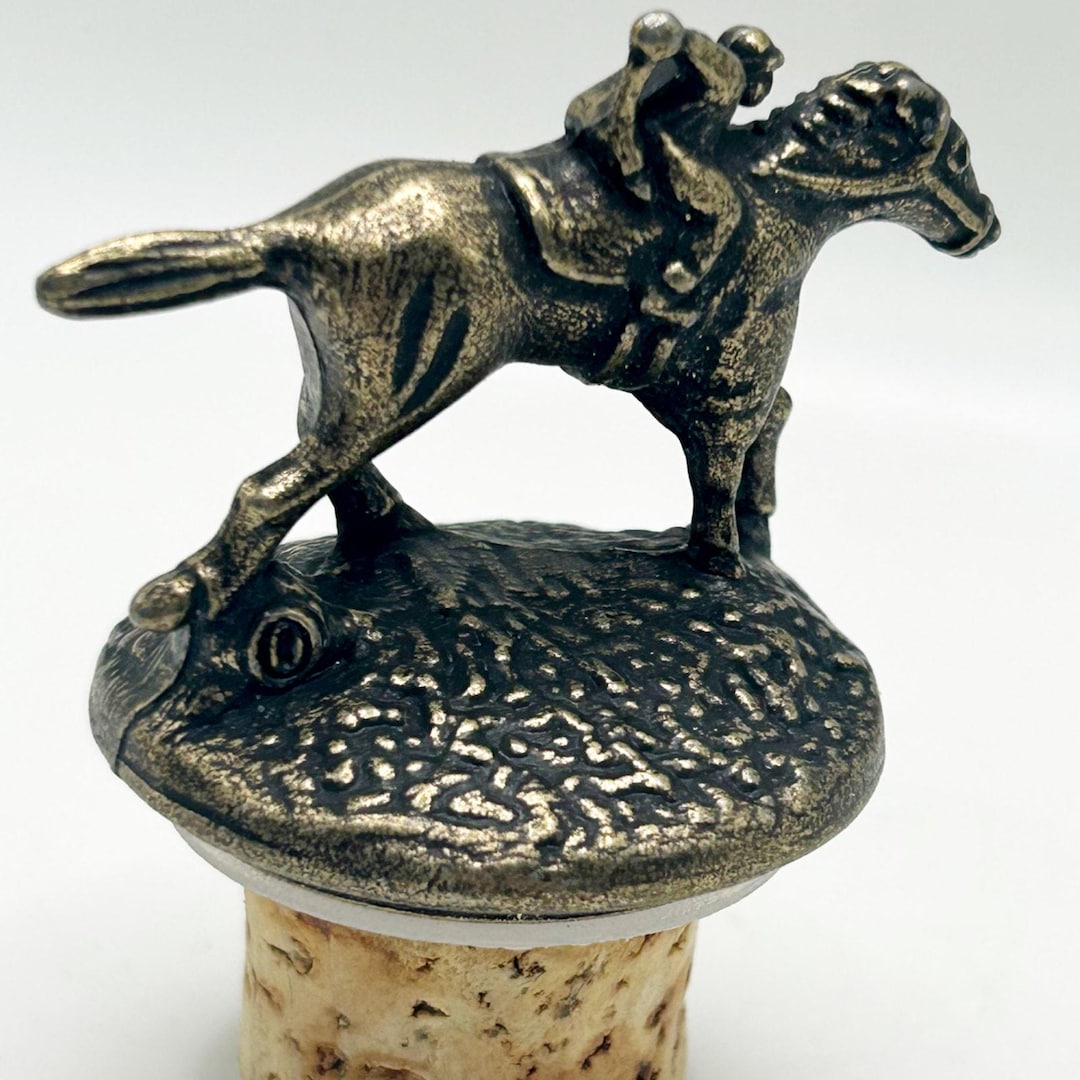 Blanton’s Bourbon Whiskey Cork Bottle Stopper Topper Letter O Horse - Etsy
