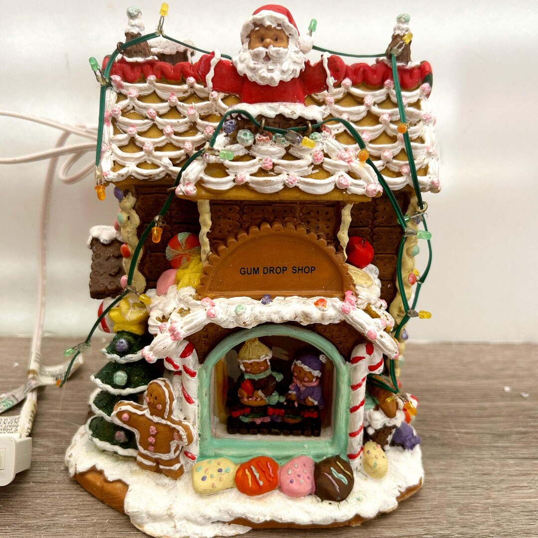 VNTG Midwest Holiday Gum Drop Shop Candy Cane Lane Christmas Snow ...