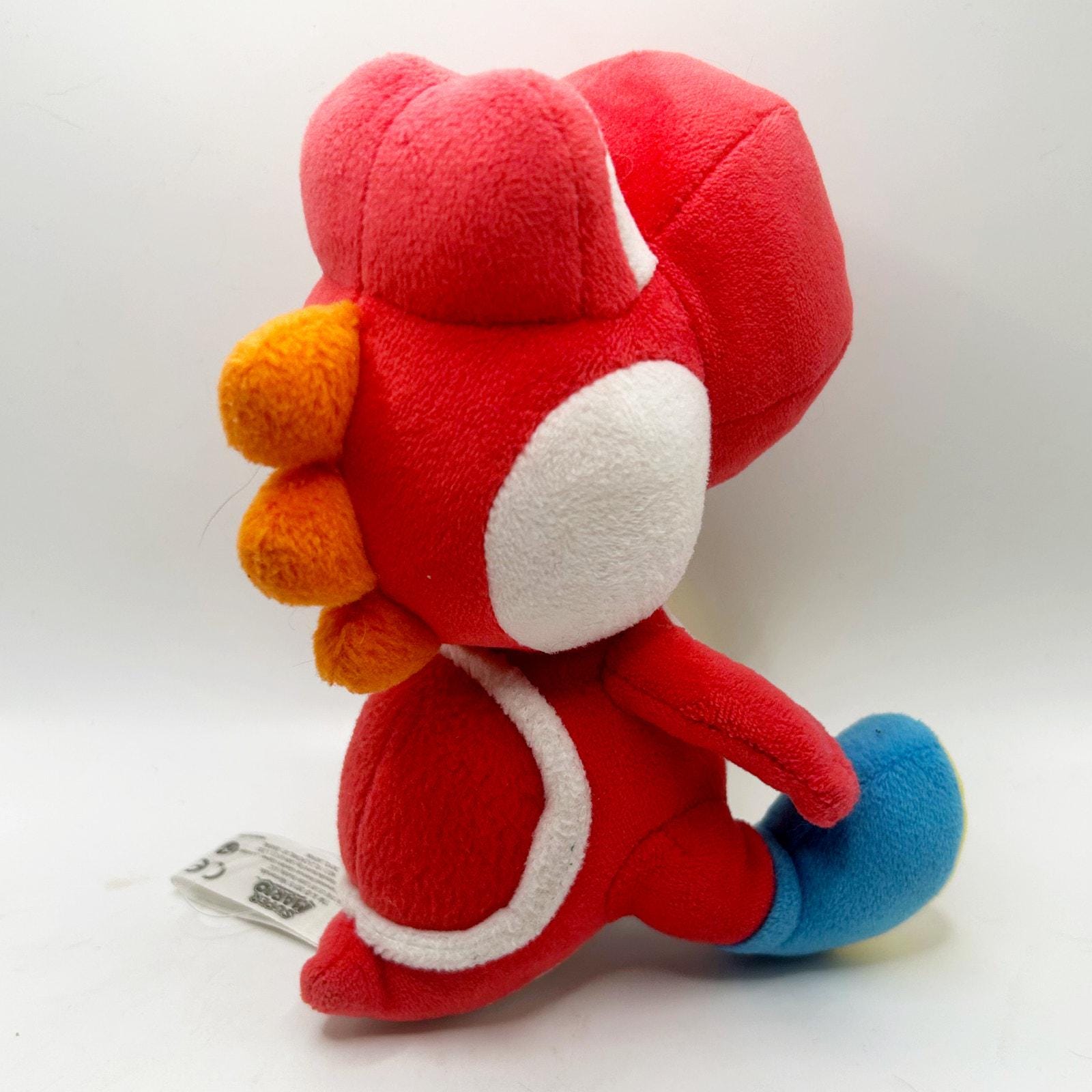 Super Mario Bros Red Yoshi Plush Toy 2015 7 Stuff All Star Nintendo ...