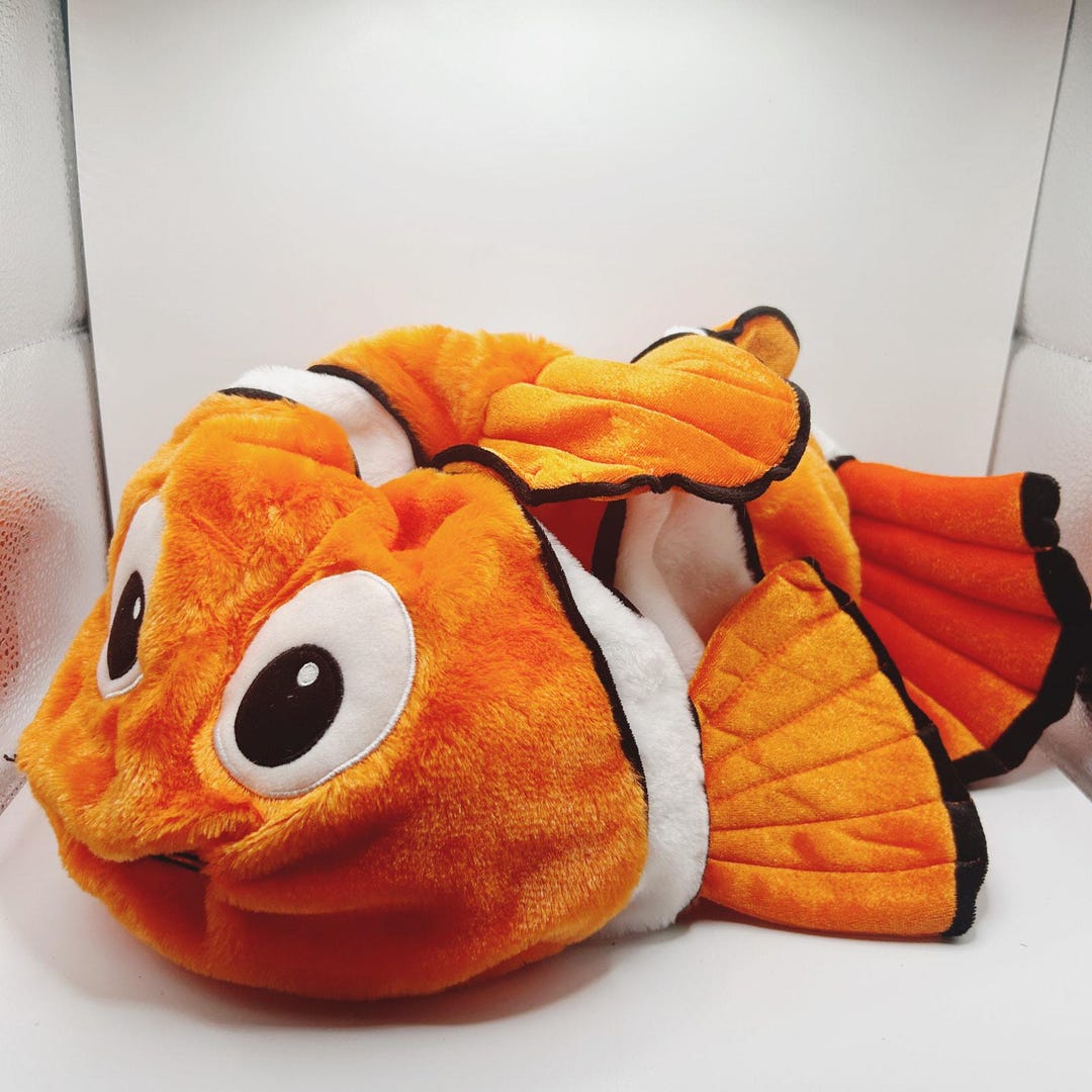 Rare Disney Parks Plush Hat Pixar Finding Nemo Costume Cap Size Youth ...