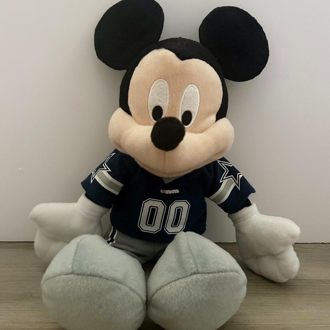 Disney NFL Dallas Cowboys Mickey Mouse Stuffed Plush Football Uniformed ...