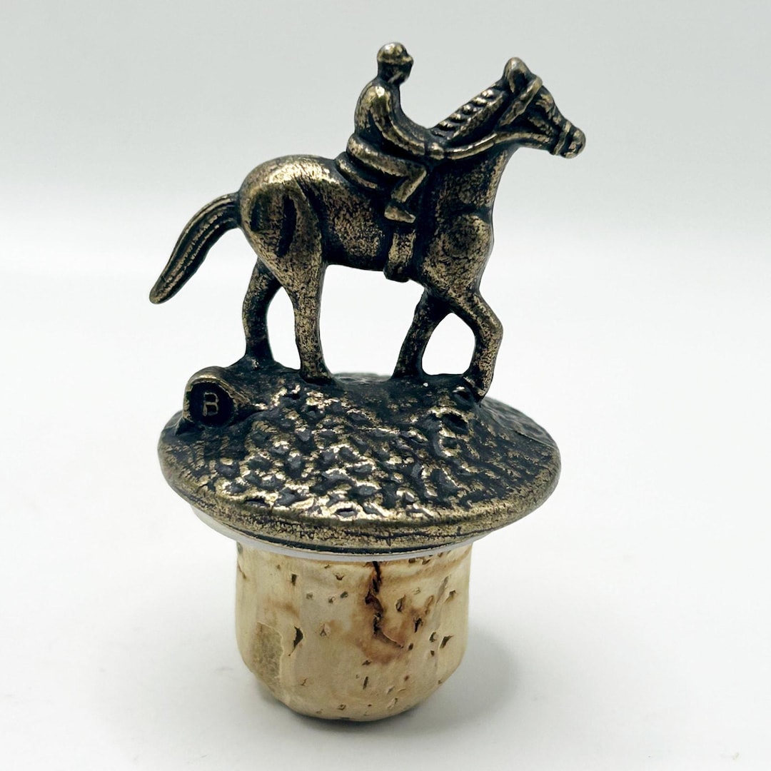 Blanton’s Bourbon Whiskey Cork Bottle Stopper Topper Letter B Horse - Etsy