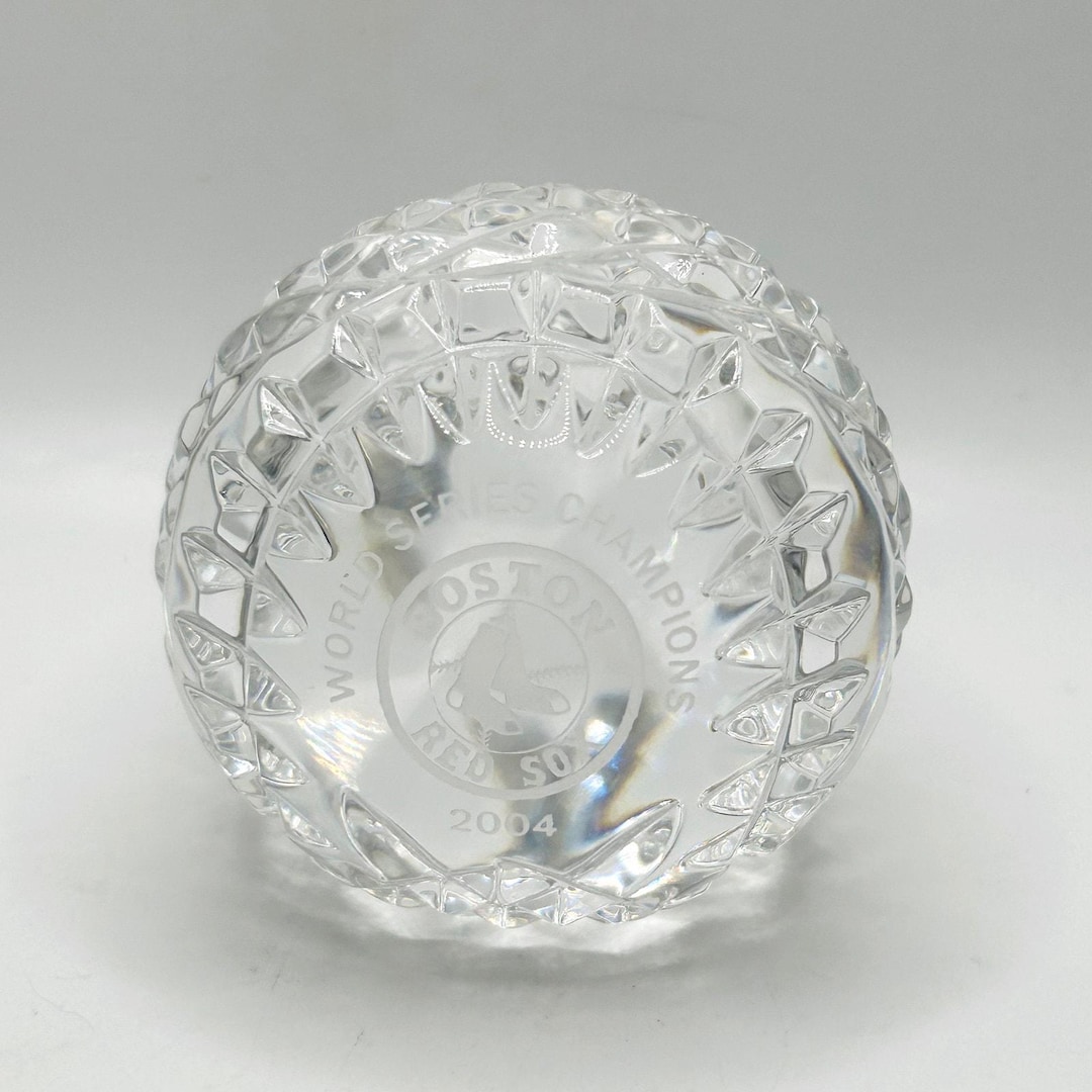 Boston Red Sox 2004 World Champions Waterford Crystal Baseball ...