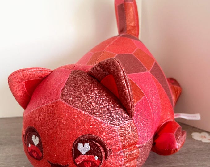Aphmau Meemeows 11” Celestial Red Ruby Cat Plush Stuffed Toy Litter 4 ...
