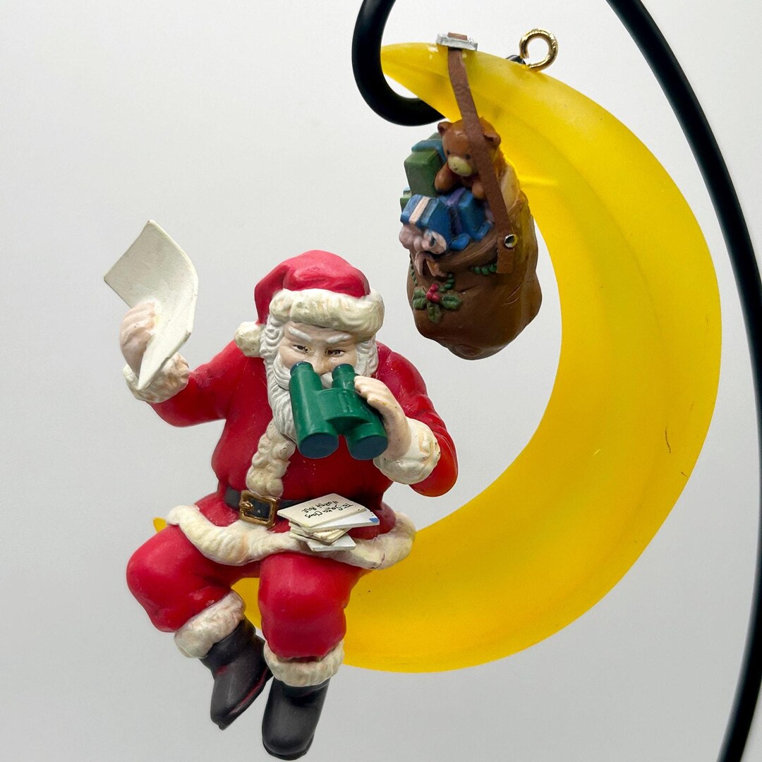 ENESCO 1992 "moon Watch" Vintage Treasury of Christmas Ornament Retro ...
