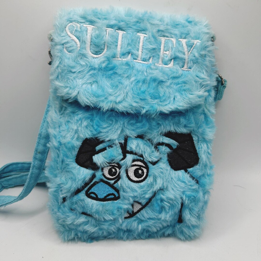 Official Disney SULLEY Monsters Inc Fur Plush Embroidered Mini Shoulder ...