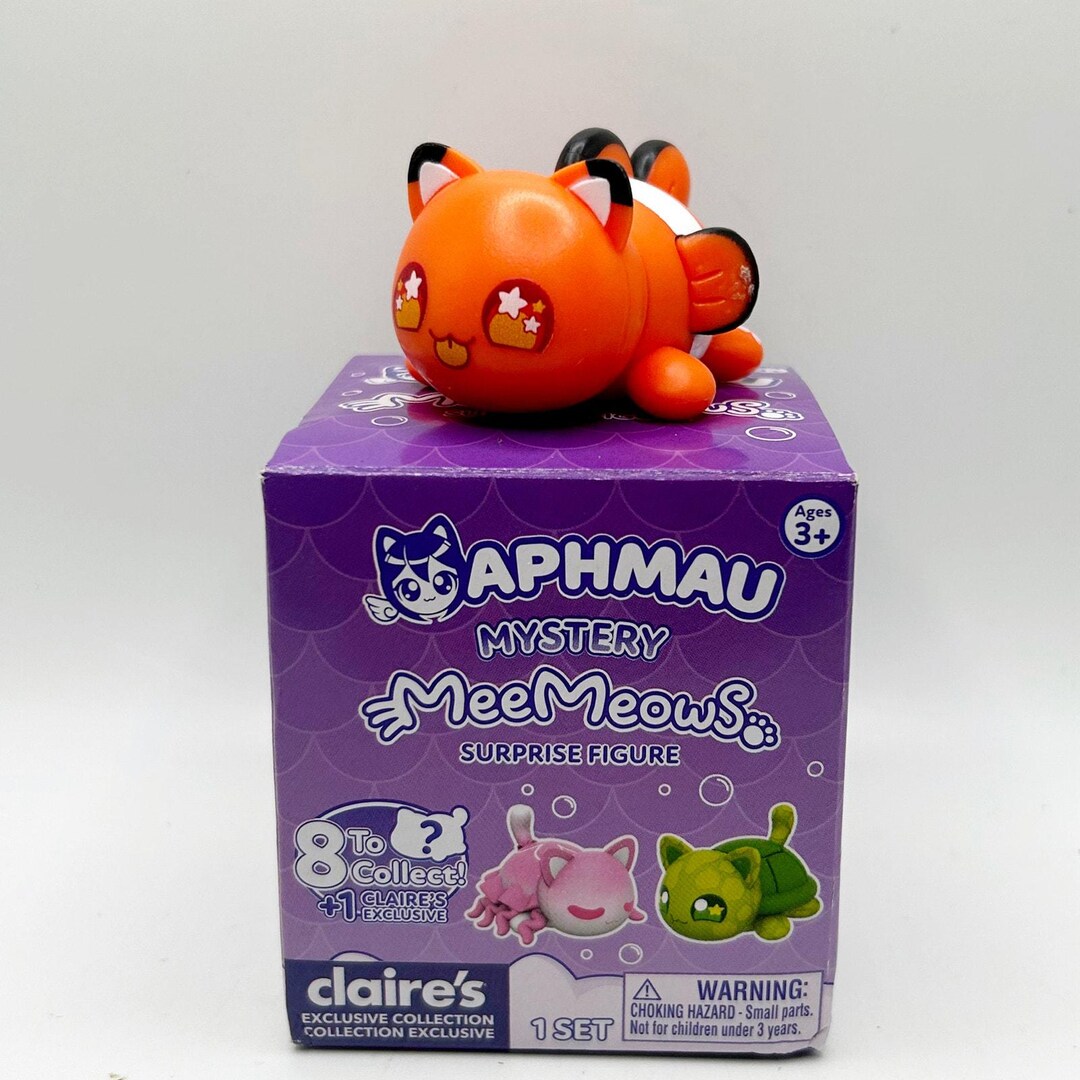 Rare Claires Exclusive Aphmau Meemeows Clownfish Vinyl Figure Under the ...