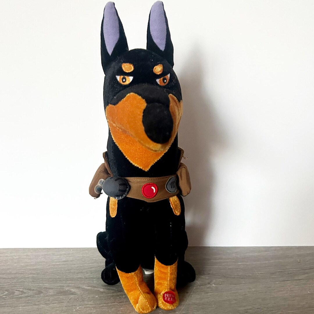 Disney Store PIXAR UP Alpha Talking Dog Plush Doberman Dog Stuff Tested ...