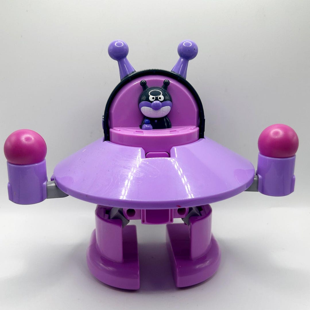 BANDAI ANPANMAN Transforming Robot & Train! Change to Three! Baikin UFO ...