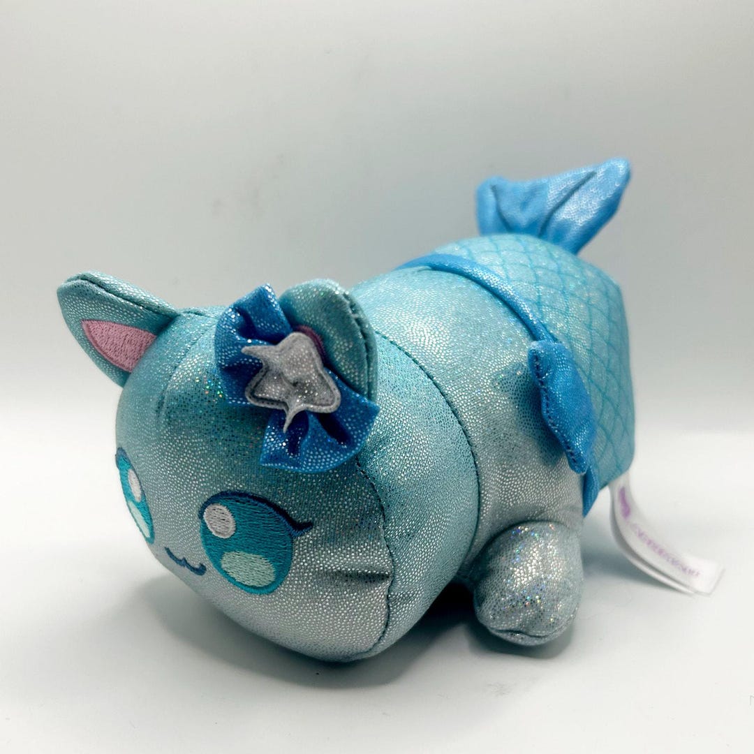 SPARKLE MERMAID Cat Meemeows 6" Plush From Aphmau Limited Edition ...
