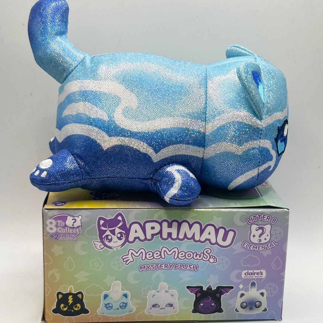 Aphmau Meemeows Elemental 6” WATER CAT Litter 8 Mystery Plush (claire’s ...