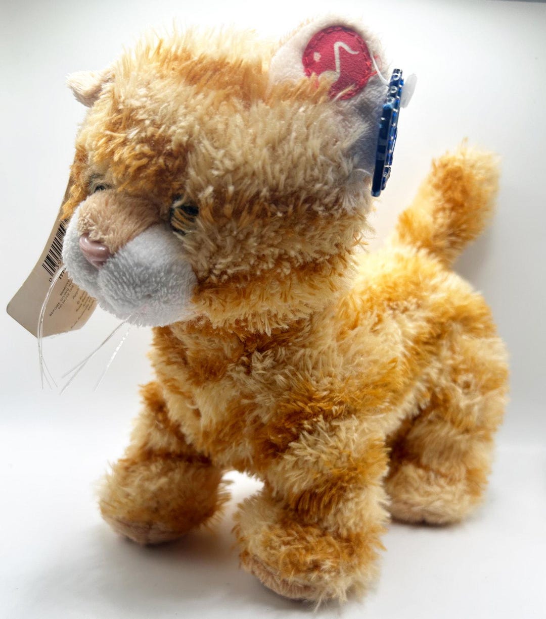 Vintage Orange Tabby Cat MEOWING Plush Animal Junction Applause by Russ ...