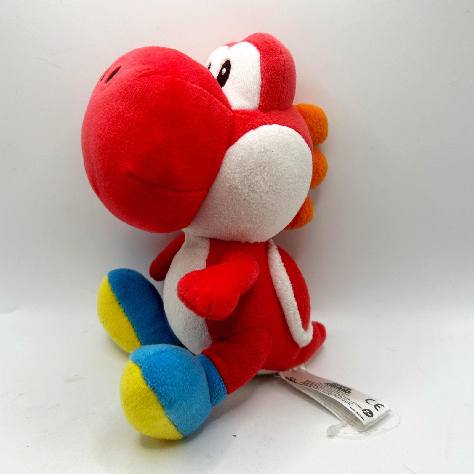 Super Mario Bros Red Yoshi Plush Toy 2015 7 Stuff All Star Nintendo ...