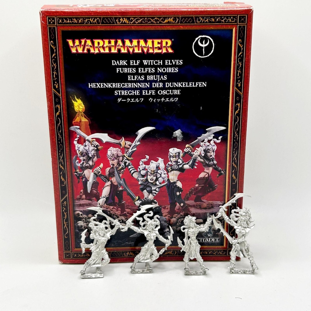Warhammer Dark Elf Witch Elves Metal OOP Games Workshop Citadel ...