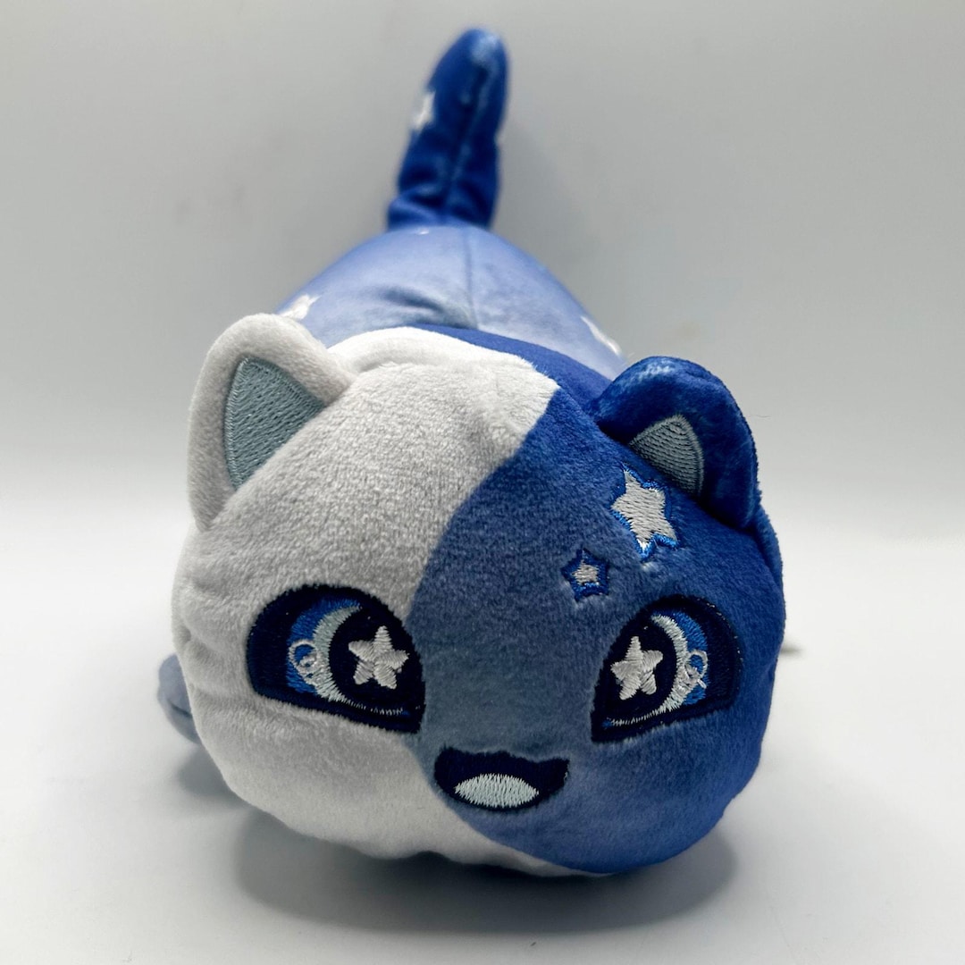 Aphmau Meemeows Celestial Moon Cat 6" Plush Mystery Litter 4 Stars Blue ...