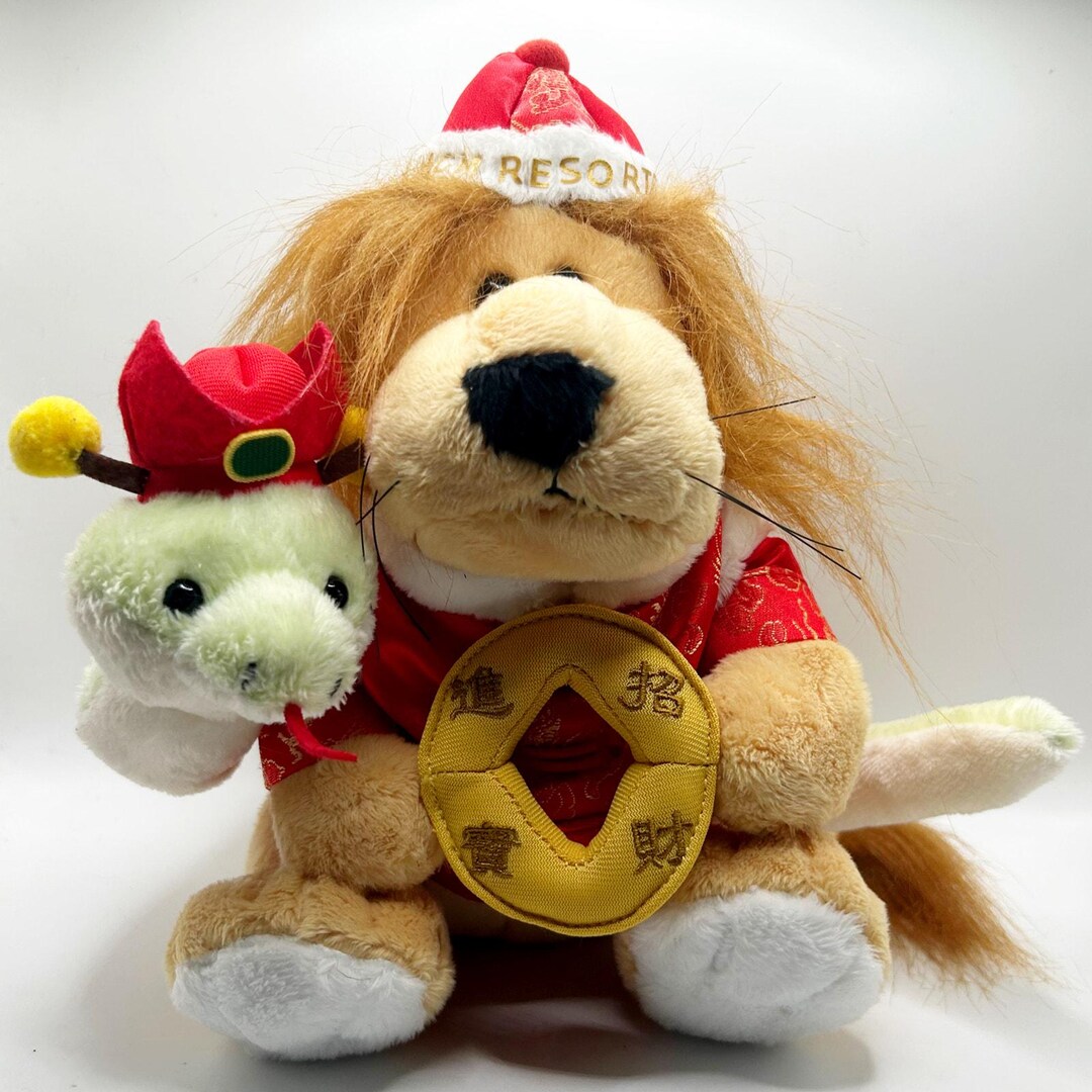 MGM Resorts Lion Plush Chinese New Year Snake 9" Fortune Stuffie ...